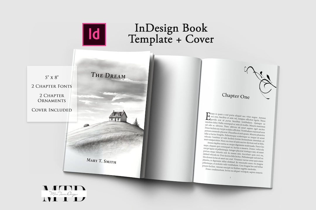 Adobe Indesign Book Template: 5x8 KDP Interior With Cover (digital ...