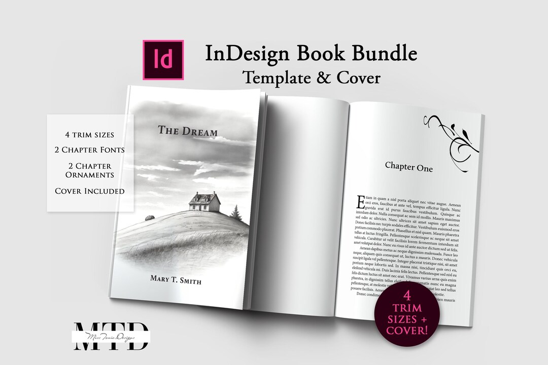 Indesign Book Template Bundle: KDP Interior, Editable Cover (digital ...