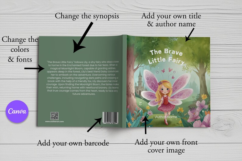 Children's Book Template Canva: 8.5"x8.5" Storybook Layout (amazon KDP ...