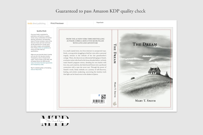 Adobe Indesign Book Cover Template: Premade for Amazon KDP, INDD & IDML ...