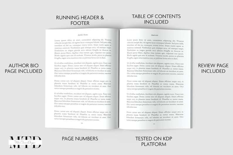 KDP Book 6x9 Template, Amazon KDP Interior, Canva Book Template, Book ...