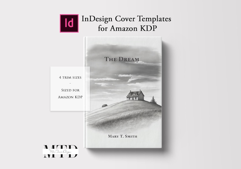Adobe Indesign Book Cover Template: Premade for Amazon KDP, INDD & IDML ...