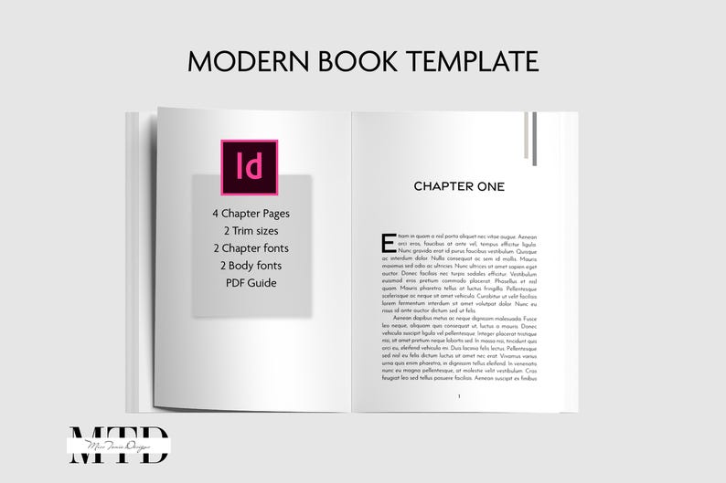 Indesign Book Template KDP Interior | KDP Book Template | Book ...