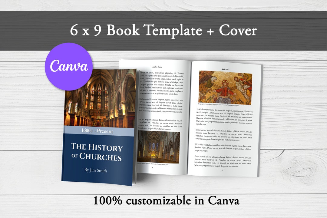 KDP Book 6x9 Template, KDP Interior, Canva Book Template, Mini Book ...