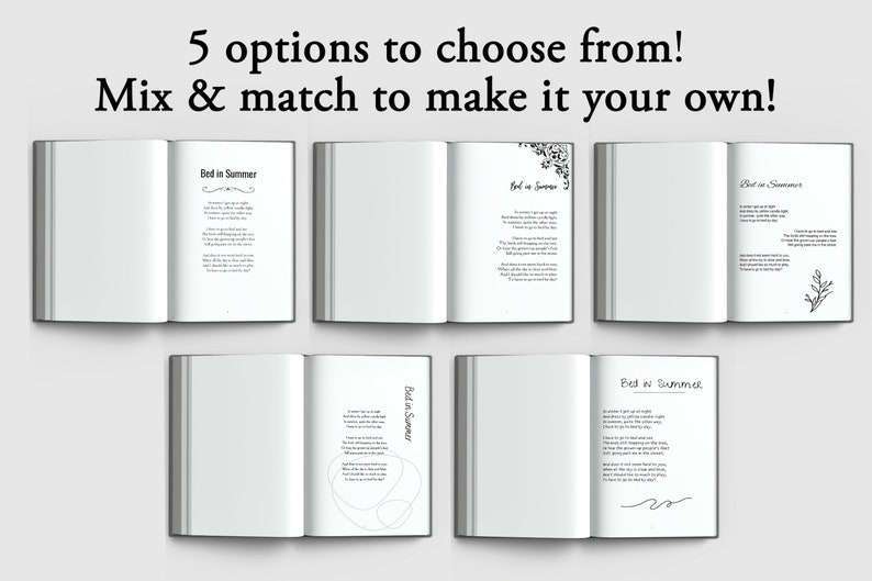 Canva Poetry Book Template, 6x9 Poem Layout, Editable Canva Interior ...