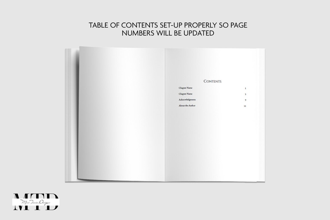 KDP Book 6x9 Word Template, KDP Interior, Microsoft Word Template, Book ...