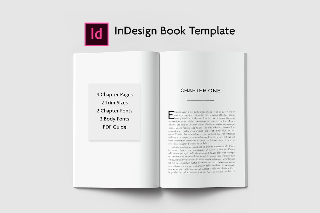 Indesign Book Interior Template | KDP Novel Formatting (digital ...