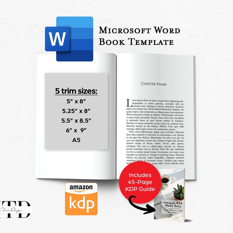 Word Layout Template - Etsy UK