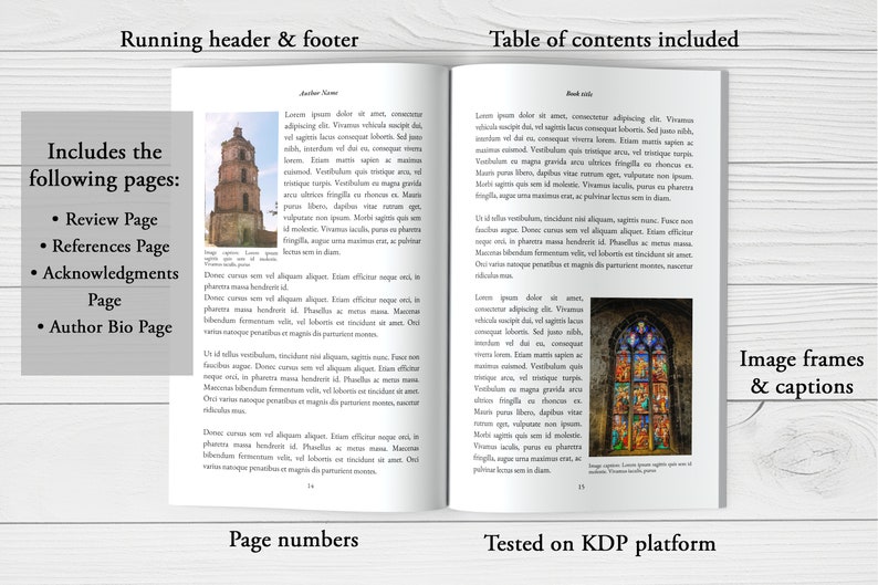 KDP Book 6x9 Template, KDP Interior, Canva Book Template, Mini Book ...