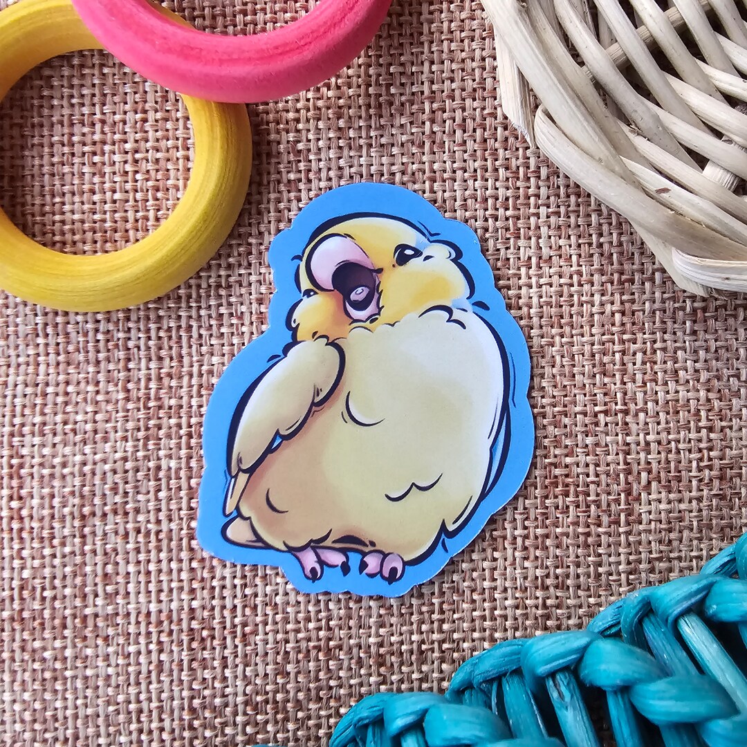 Parrotlet - American Yellow - Premium Waterproof Die Cut Vinyl Sticker ...