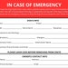 Editable Cat Information Sheet: Pet Emergency Record (digital Download ...