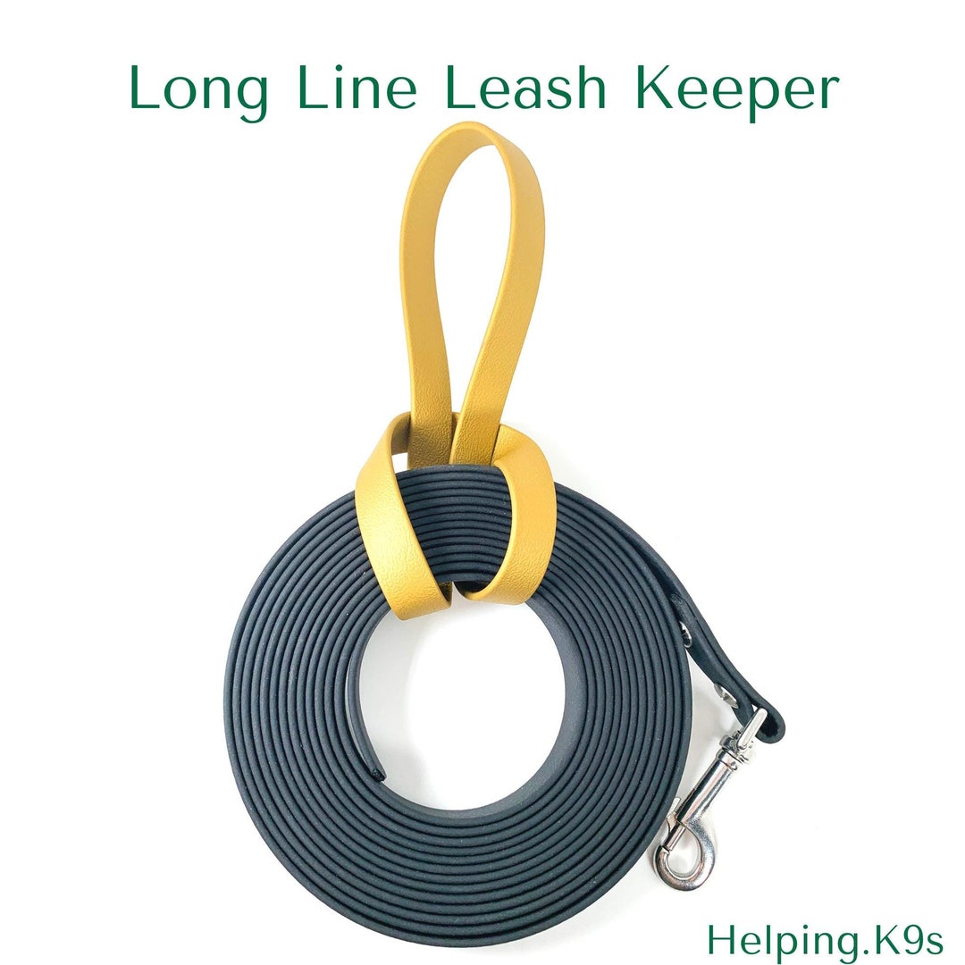 Long Line Leash Keeper, Long Line Holder, Custom 5/8" Biothane Drag ...