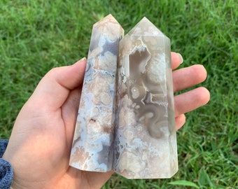 Blue Flower Agate - Etsy