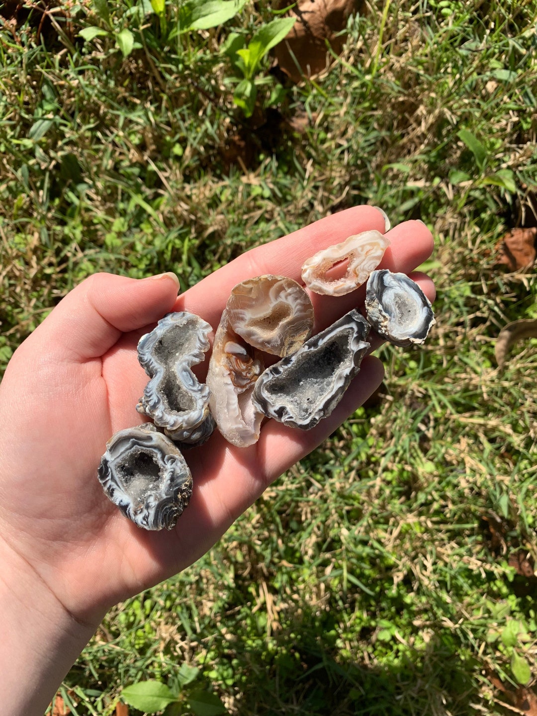 Mini Agate Geode Geode Oco Agate Geode Druzy Crystal Gemstone - Etsy