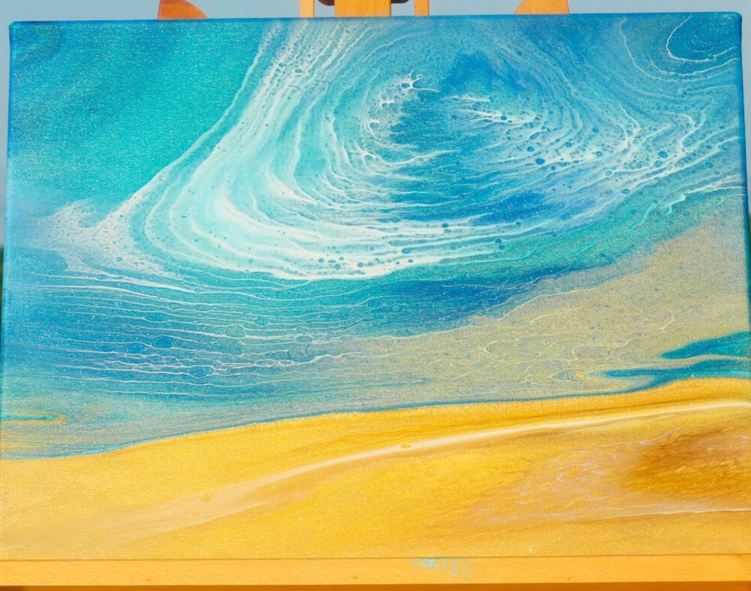 Sconset Beach- Nantucket - Ocean Vibes Collection - Original Fluid Art ...
