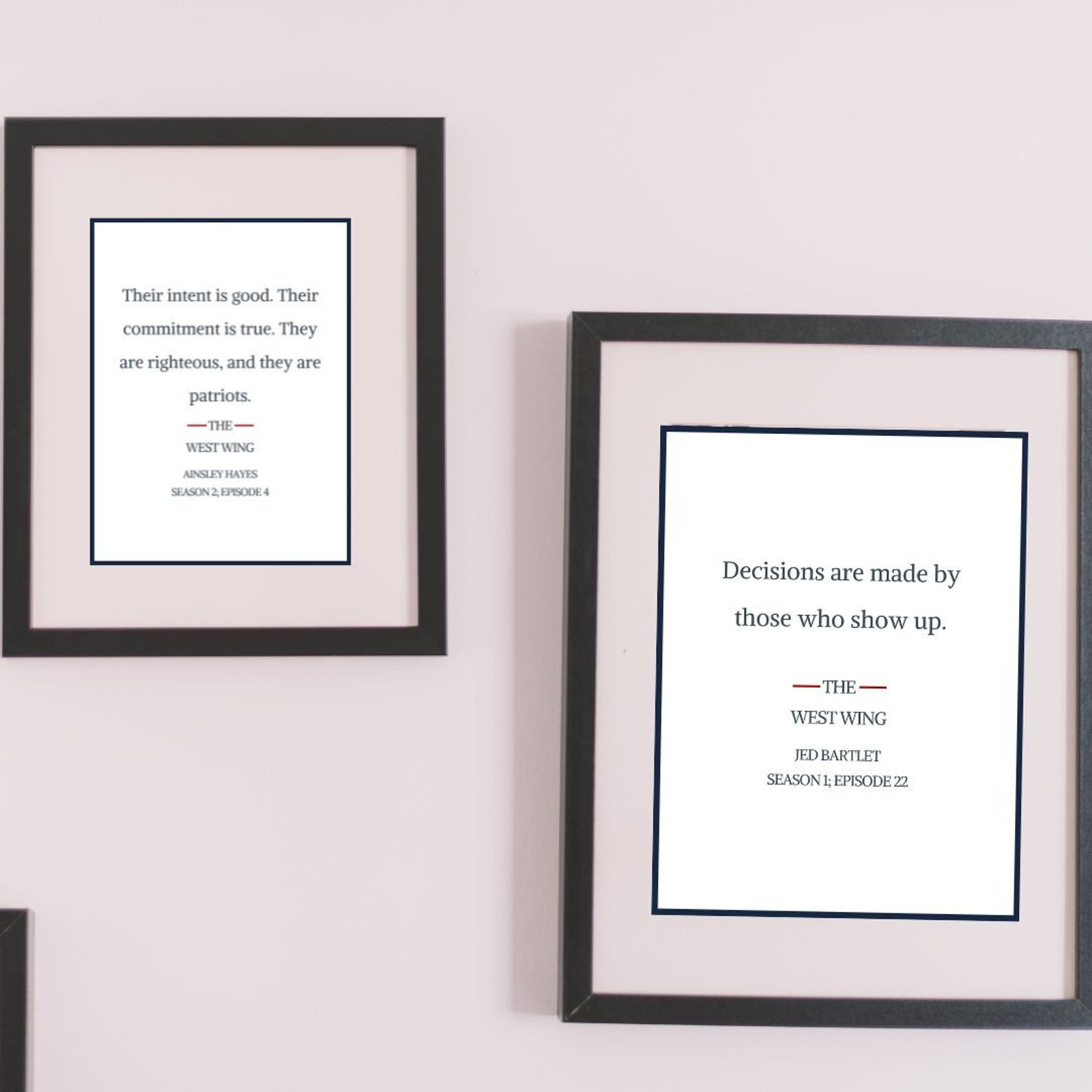 The West Wing Inspirational Posters Set of 17 Prints - Etsy