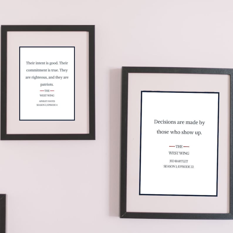 The West Wing Inspirational Posters Set of 17 Prints - Etsy
