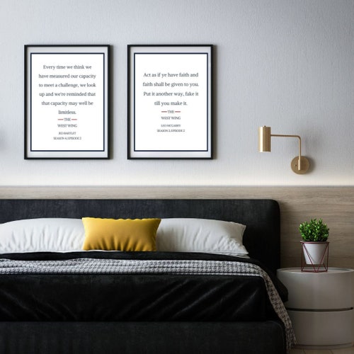 The West Wing TV Quote Poster - Etsy