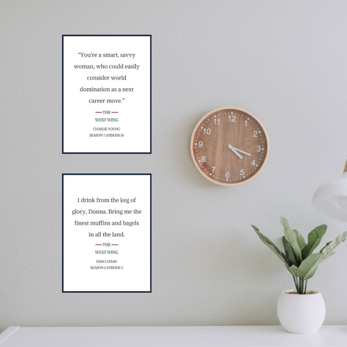 The West Wing Inspirational Posters Set of 17 Prints - Etsy