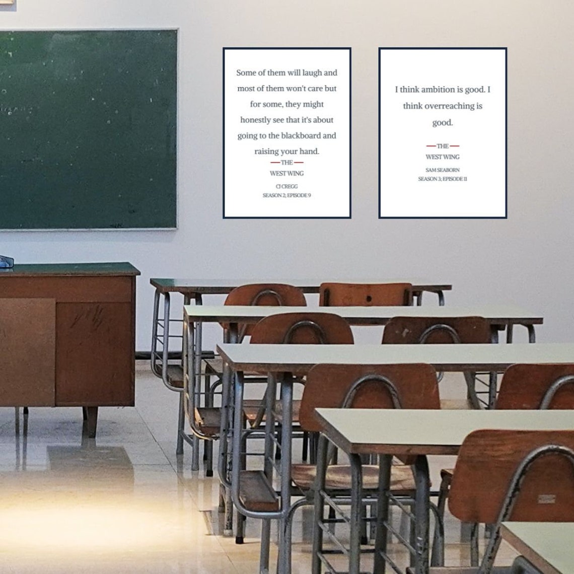 The West Wing Inspirational Posters Set of 17 Prints - Etsy