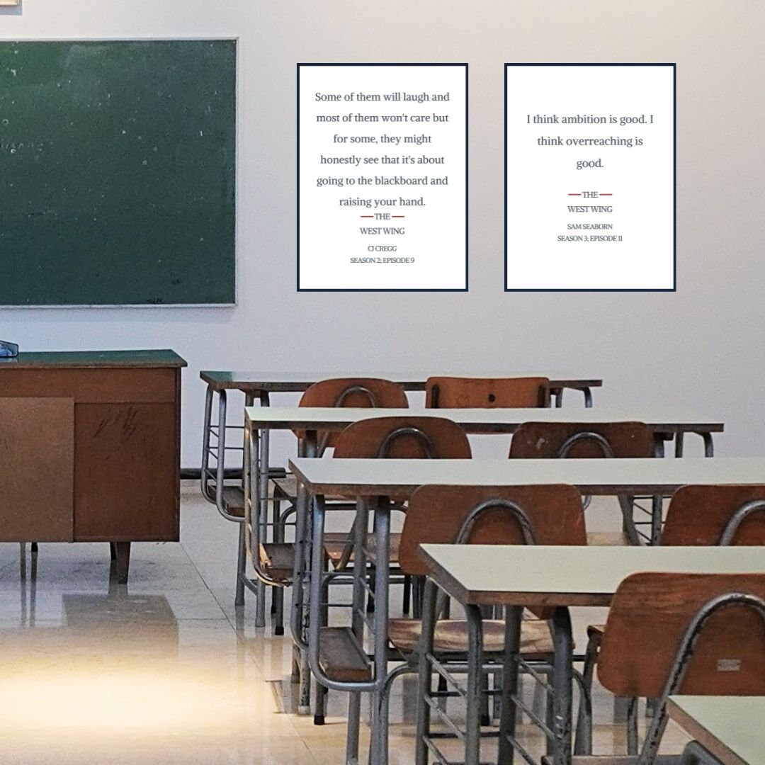 The West Wing Inspirational Posters Set of 17 Prints - Etsy