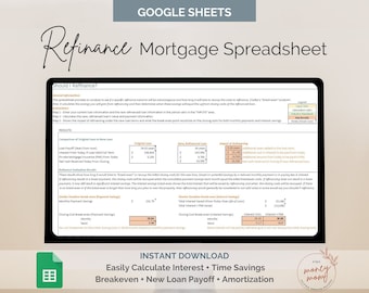 Loan Payoff Spreadsheet for Google Sheets Amortization - Etsy