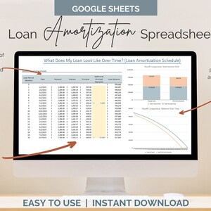 Loan Payoff Spreadsheet for Google Sheets | Amortization Schedule ...