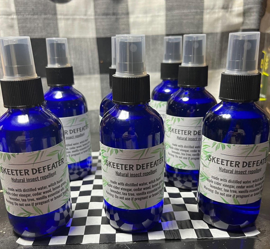 Skeeter Defeater Spray All Natural Insect Repellent 4oz Bottle - Etsy