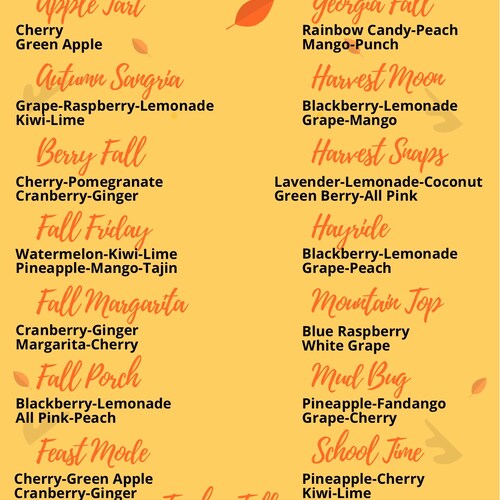 FALL FLAVORS 15 Pack Loaded Mega Tea Kit. Loaded Tea Bomb at - Etsy