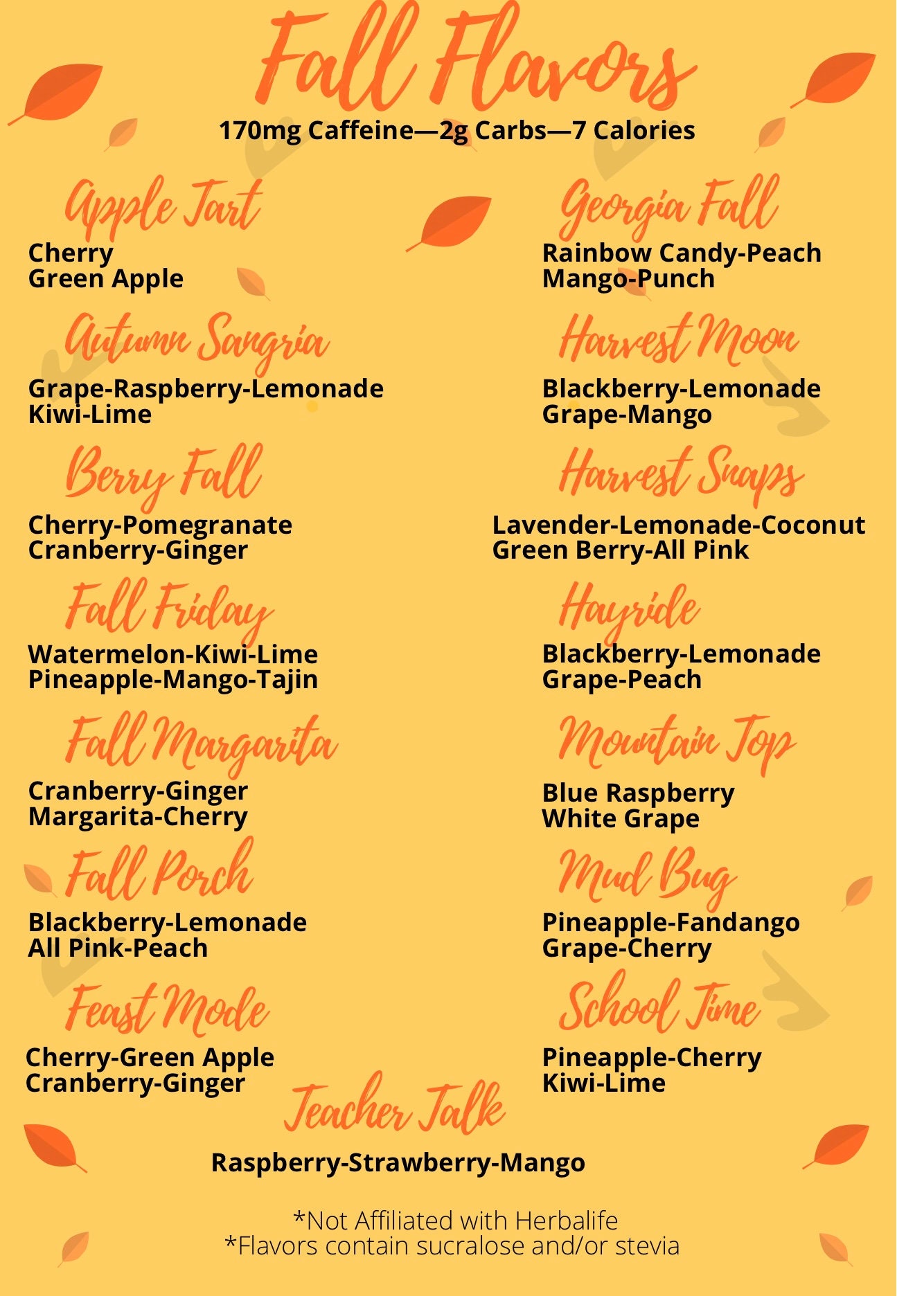 FALL FLAVORS 15 Pack Loaded Mega Tea Kit. Loaded Tea Bomb at - Etsy