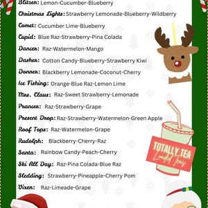 Reindeer Games Themed Loaded Tea Variety 17 Pack Zero Sugar - Etsy