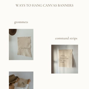 CUSTOM 10 WORD // Hand-painted Canvas Banner - Etsy