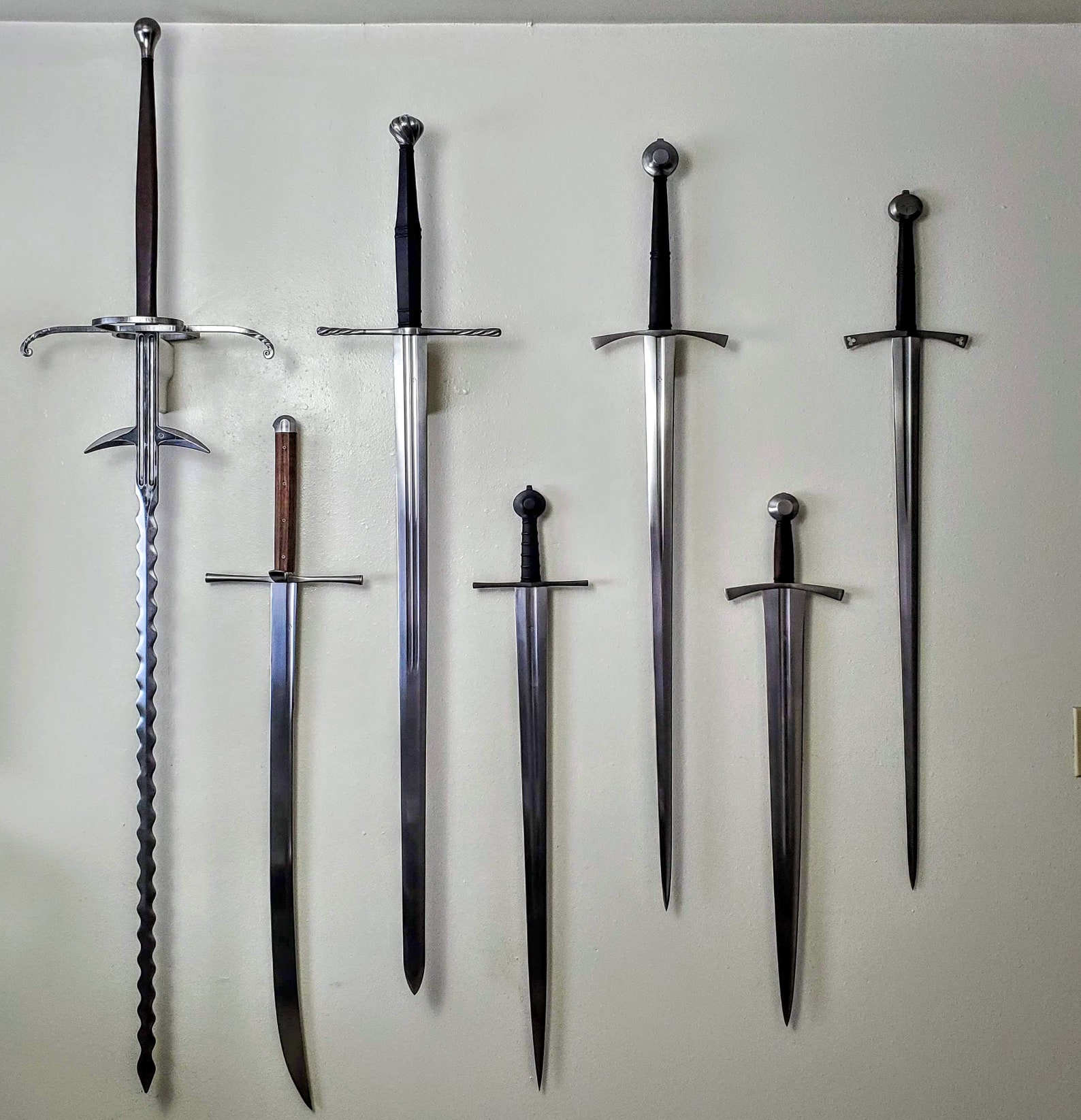 Hidden Sword Hanger - Single Rectangle for Rapier, Dagger, Smallsword ...