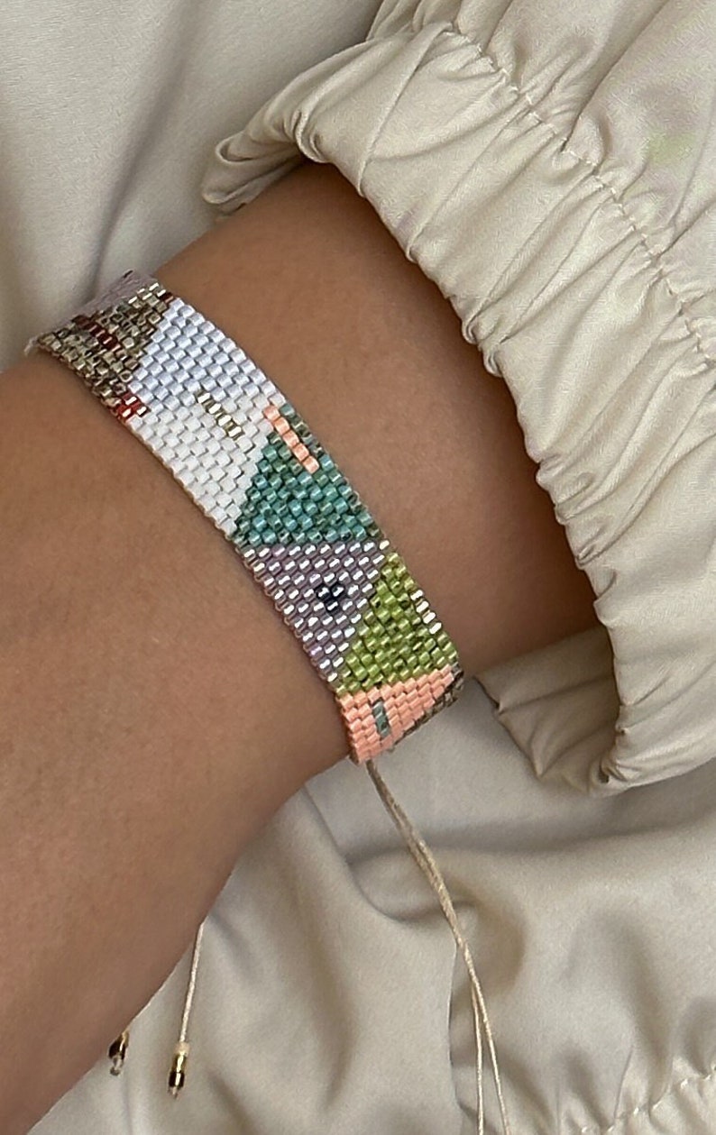 Delicate Miyuki Bead Geometric Pattern Bracelet Adjustable, Waterproof ...