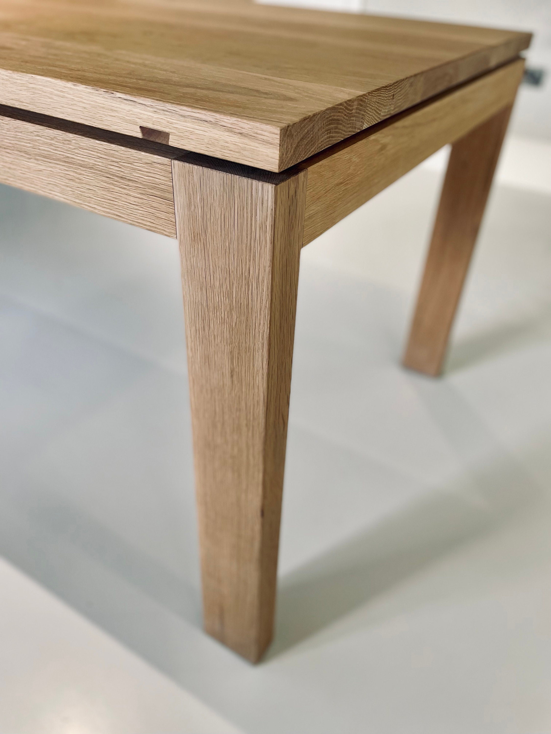 Floating Top | Solid Oak Dining Table - Etsy