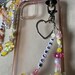 Cute Custom Name Beaded Keychains/phone Chains Kpop Bias Name Chain ...