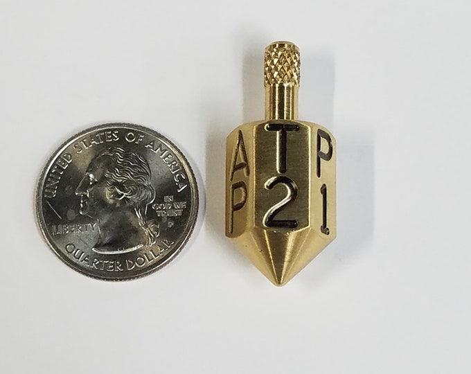 Jewish Dreidel, Dreidel, Metal Dreidel, Metal Spinning Top, Handcrafted ...