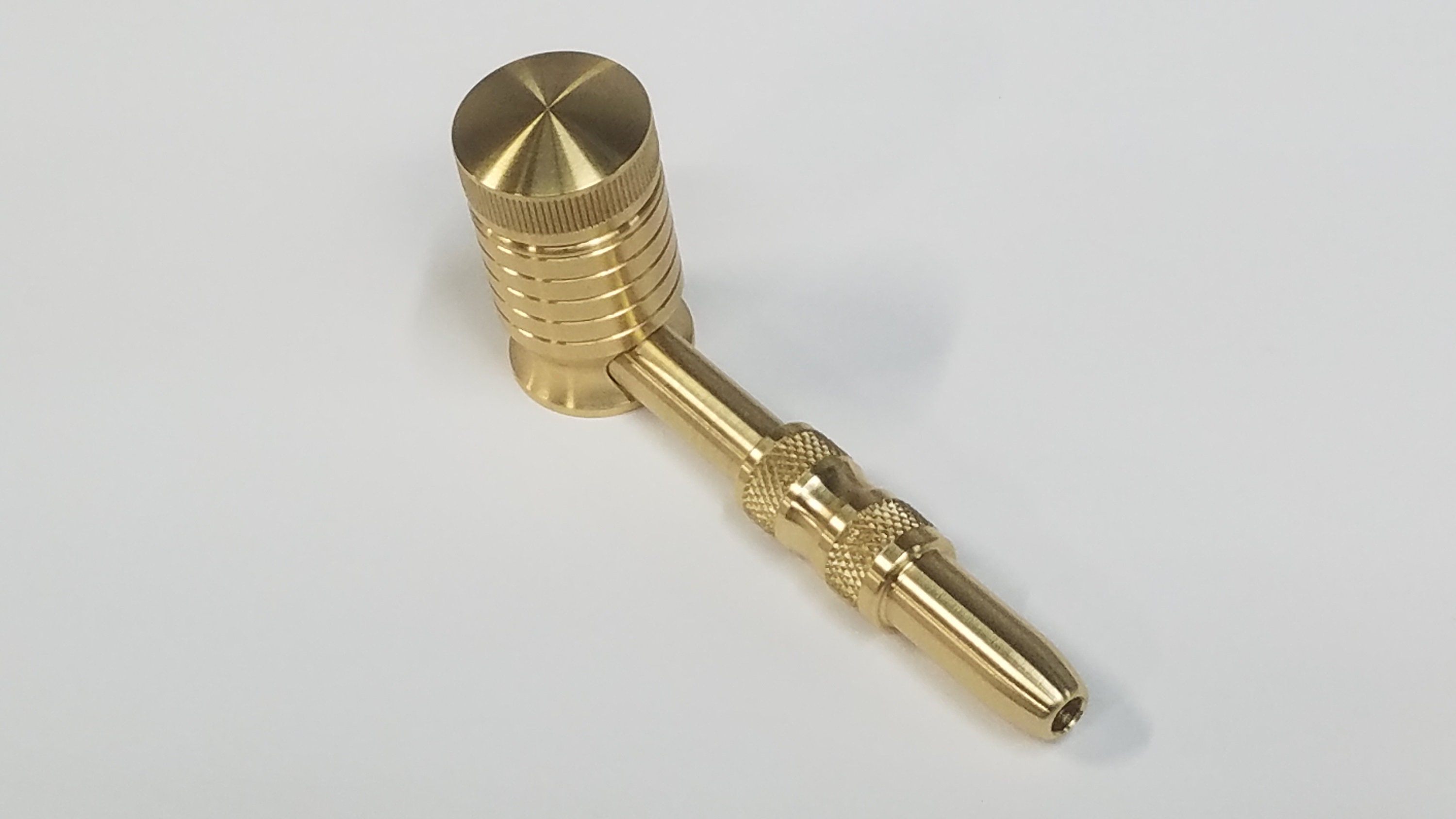 Metal Tobacco Smoking Pipe Solid Brass Bowlsolid Brass Cap & Stem made ...