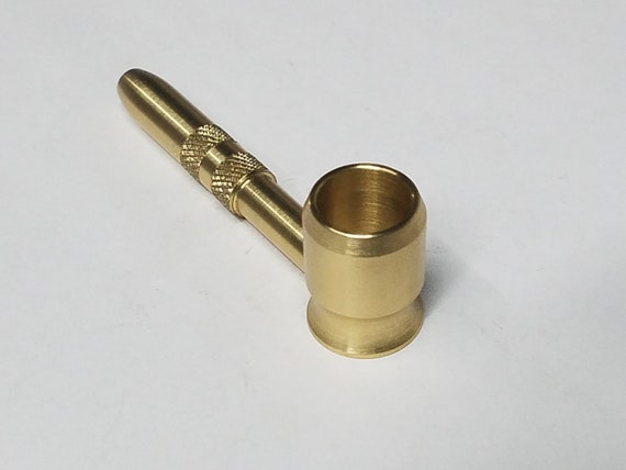 Solid Brass Smoking Pipe. High Quality. Made in the - Etsy
