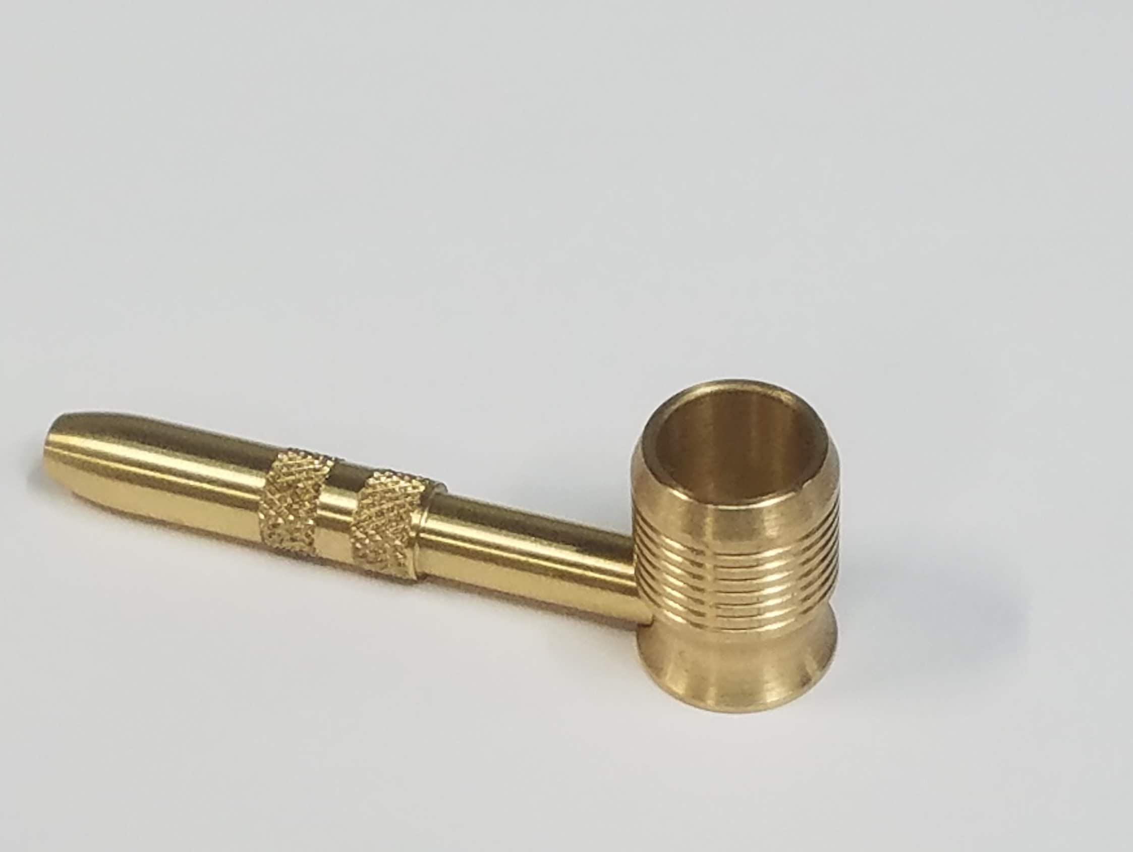 Metal Tobacco Smoking Pipe Solid Brass MADE IN USA high Quality Free ...