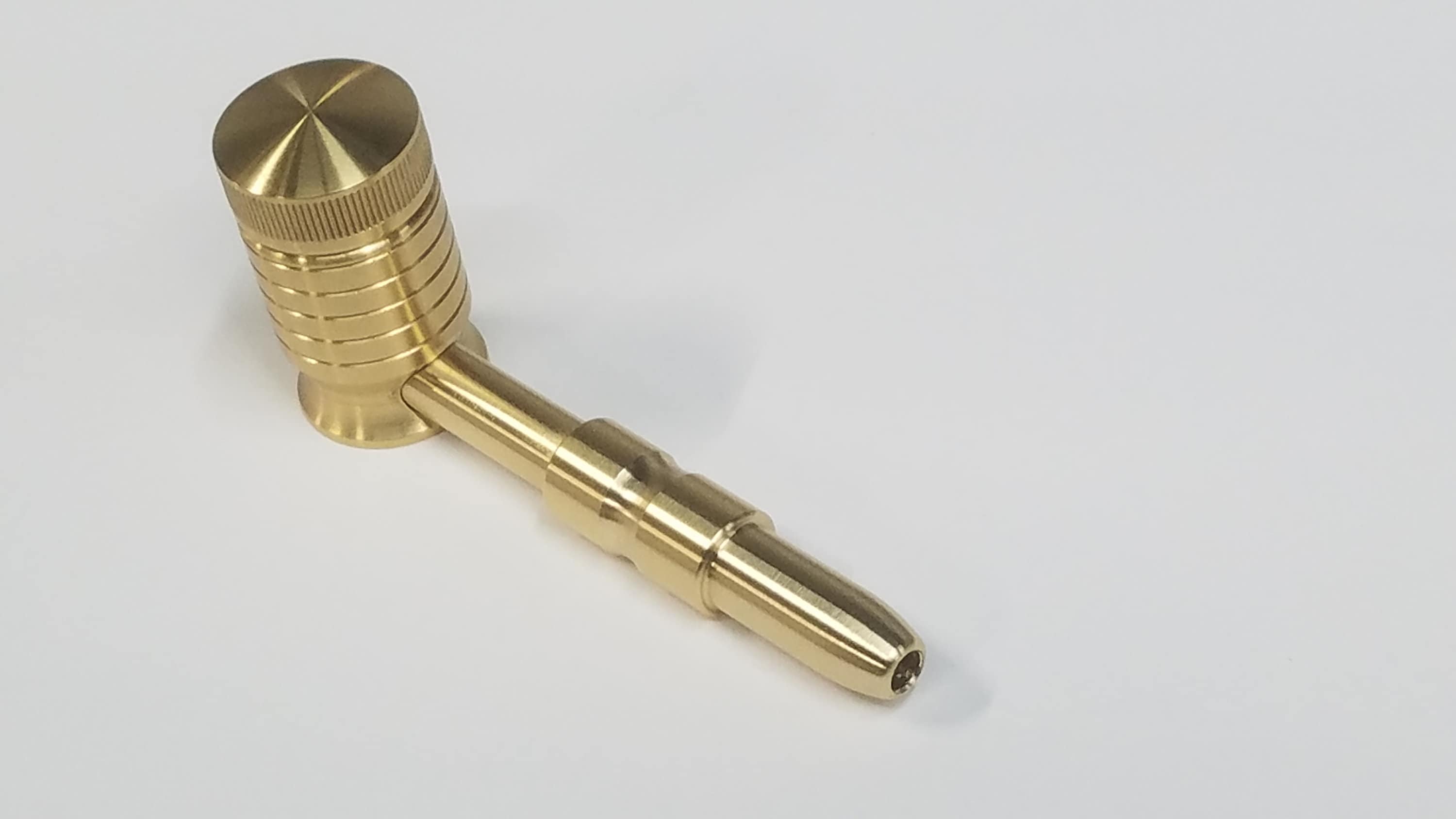 Metal Tobacco Smoking Pipe Solid Brass Bowlsolid Brass Cap & - Etsy