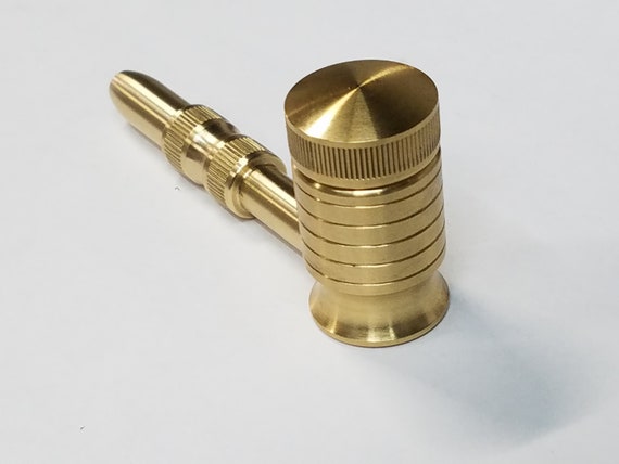 Metal Tobacco Smoking Pipe Solid Brass Bowlsolid Brass Cap & - Etsy
