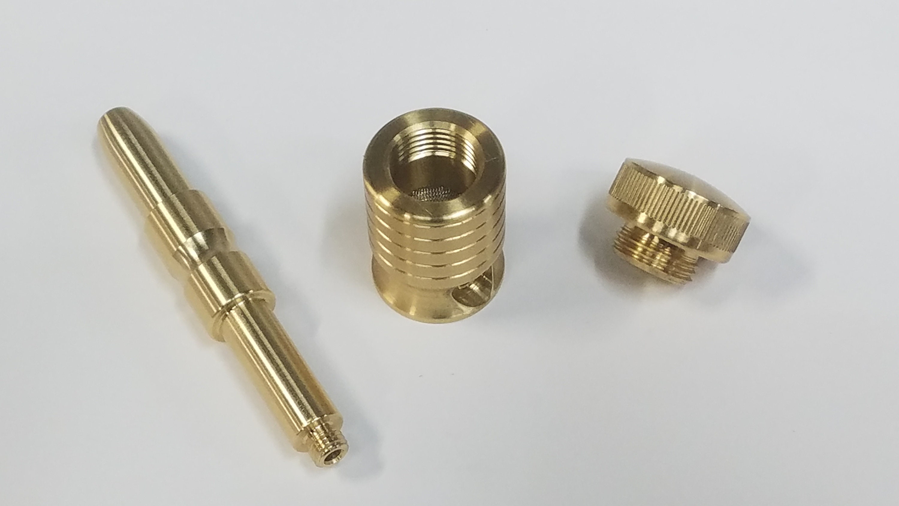 Metal Tobacco Smoking Pipe Solid Brass Bowlsolid Brass Cap & - Etsy