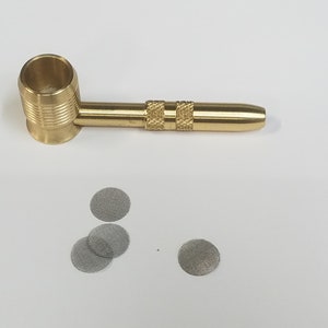 Metal Tobacco Smoking Pipe* Solid Brass * MADE IN USA* *high Quality ...