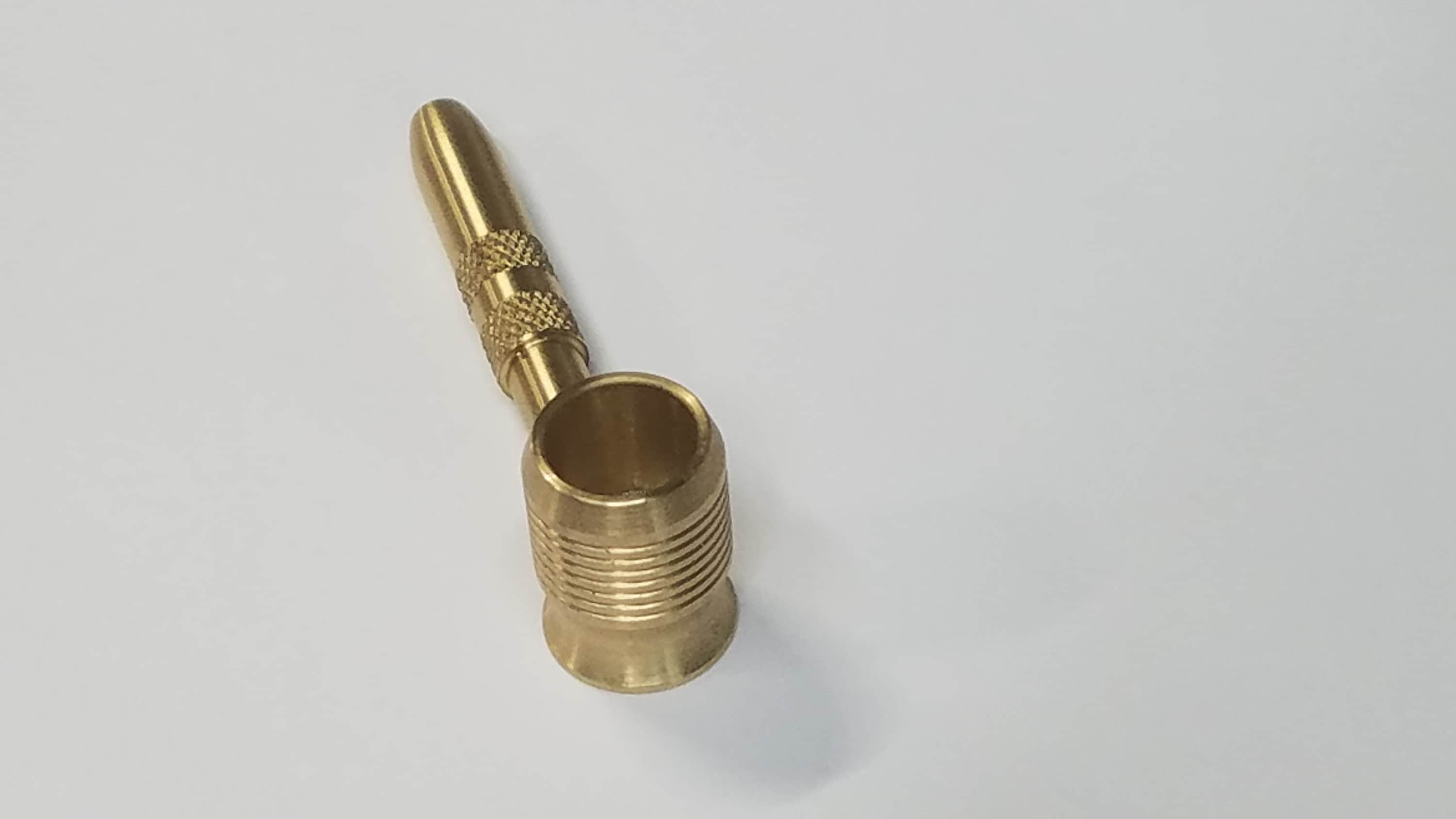 Metal Tobacco Smoking Pipe Solid Brass MADE IN USA high Quality Free ...