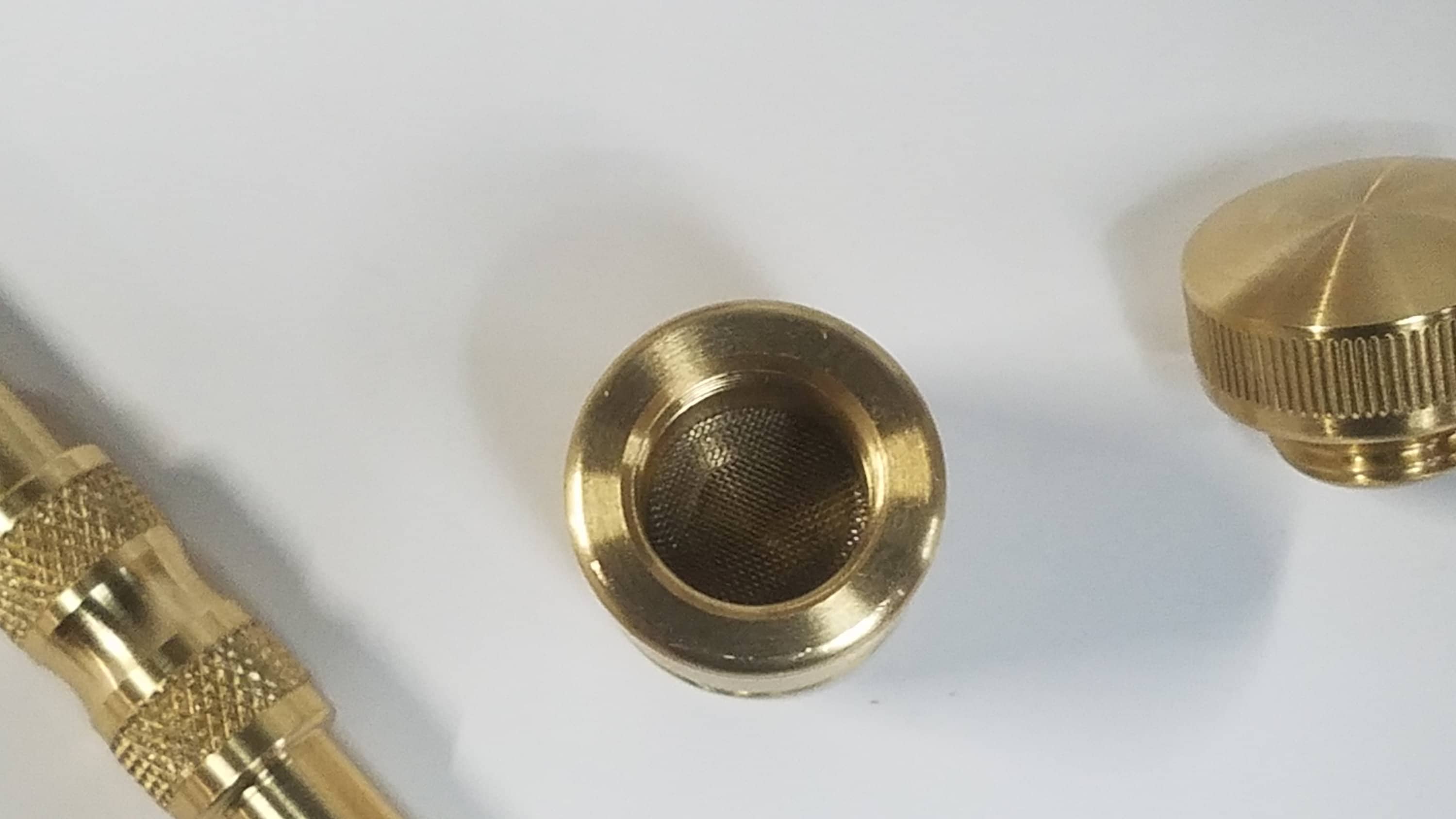 Metal Tobacco Smoking Pipe Solid Brass Bowlsolid Brass Cap & Stem made ...