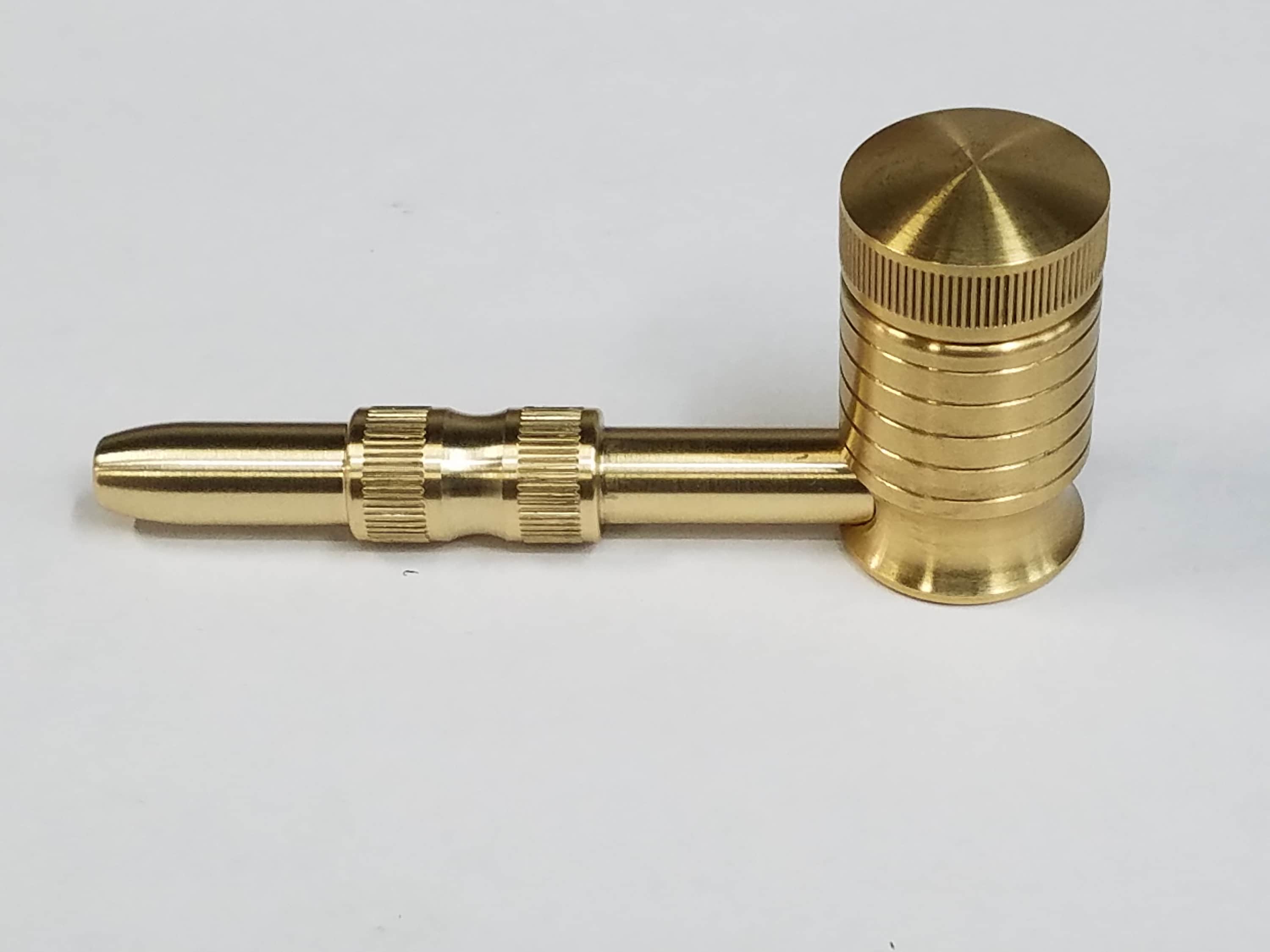 Metal Tobacco Smoking Pipe Solid Brass Bowlsolid Brass Cap & Stem made ...