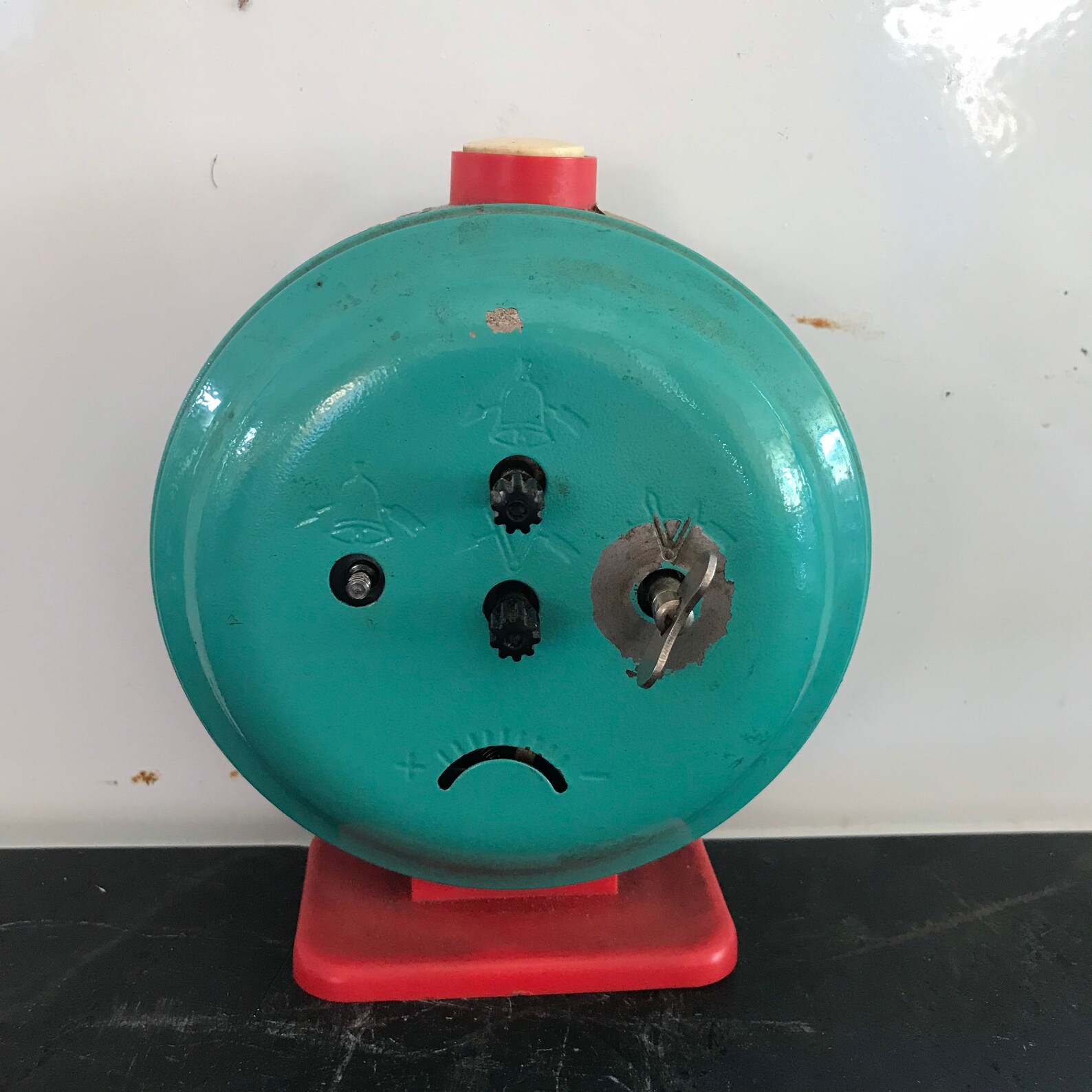 Vintage East European Mid Century Alarm Clock for Repair or Parts Not ...