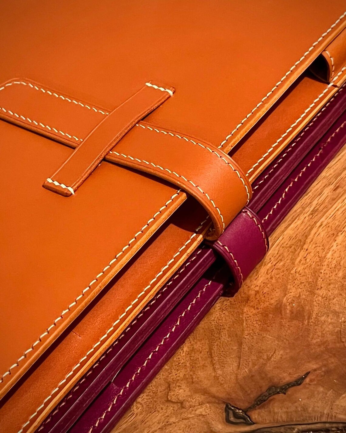 Purple Leather Notebook Cover. Personalized Leather Notebook - Etsy