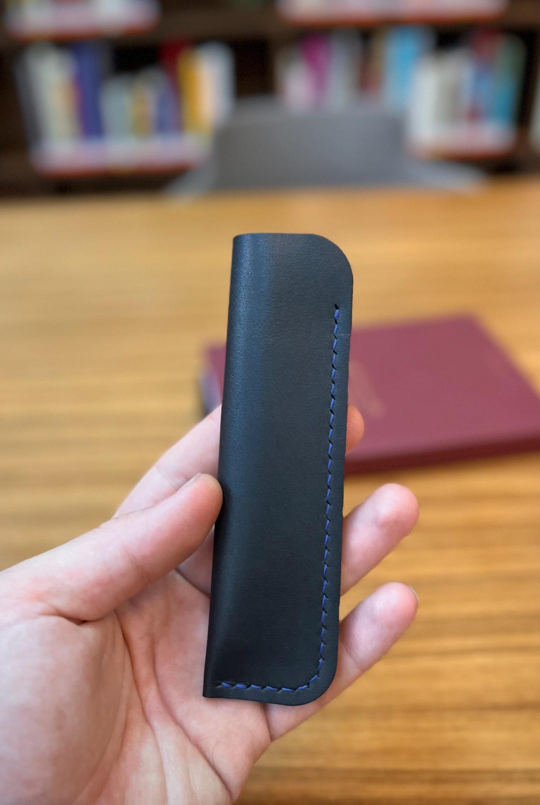 Black Single Pen Pouch, Pen Sleeve, Pen Case, Pencil Case, Pen Holder ...